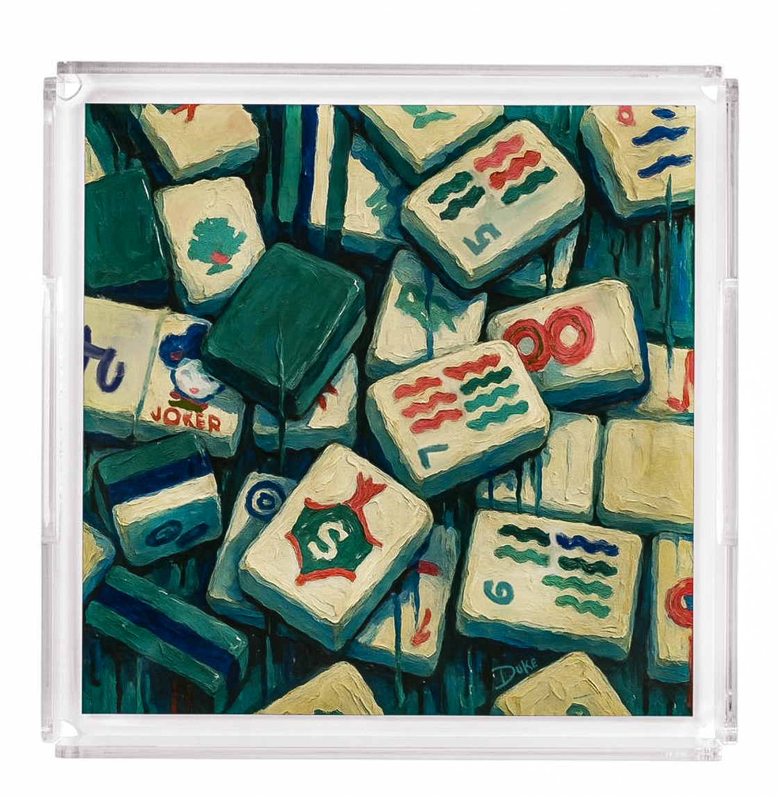 Mahjong Tiles Acrylic Tray – Duke Fine Art, LLC